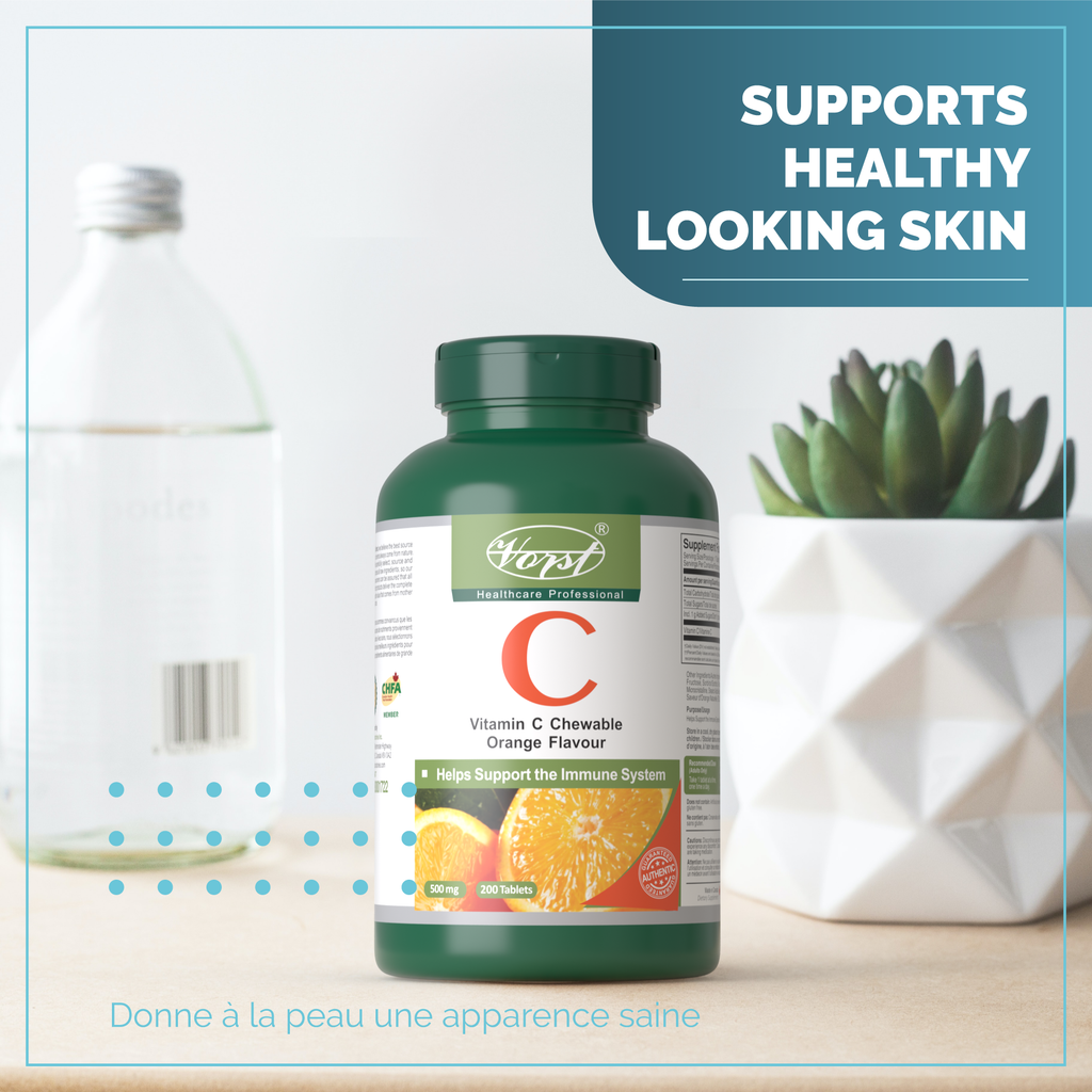Buy Vitamin C 500mg 200 Tablets Online - VORST Canada – Vitamins and ...