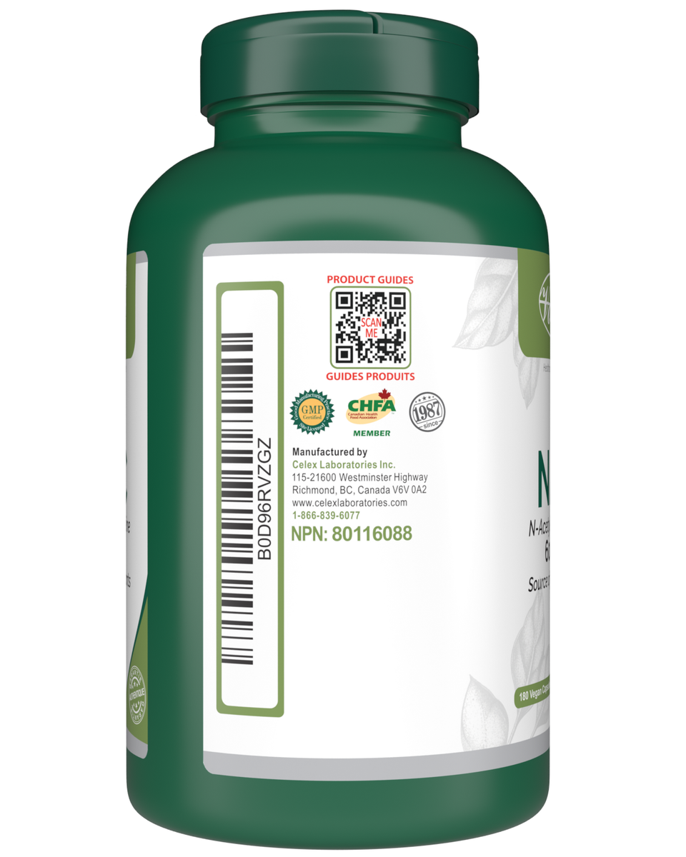 Buy NAC (N-Acetyl-L-Cysteine) 180 Vegan Capsules | Source of ...